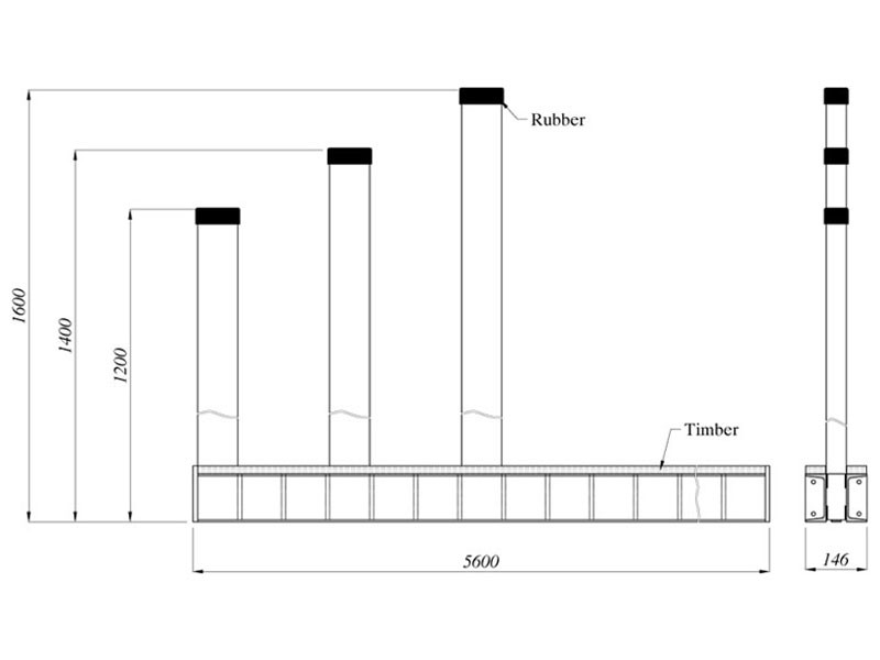 Bundle Post 100x50x5 - 1400 High