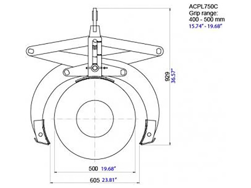 Concrete Pipe Lifter ACPL750