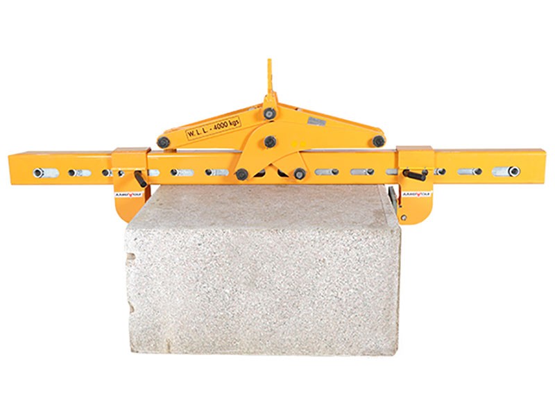 Block & Slab Lifters : Horizontal Stone Lifting Clamp AHLC-2010-4T
